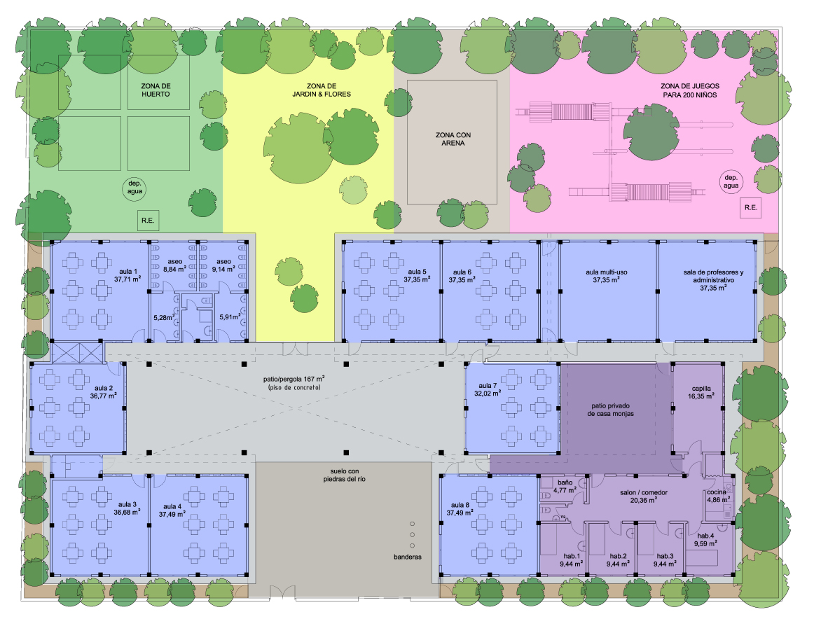 colored plan – Marion Regitko Architects